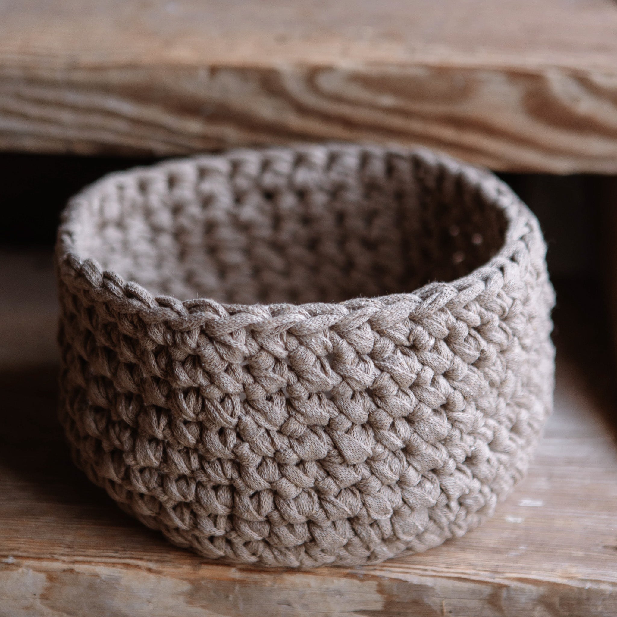 Virkad korg - Virka din egen korg - MYO Make Your Own