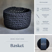 Virkad korg - Virka din egen korg - MYO Make Your Own
