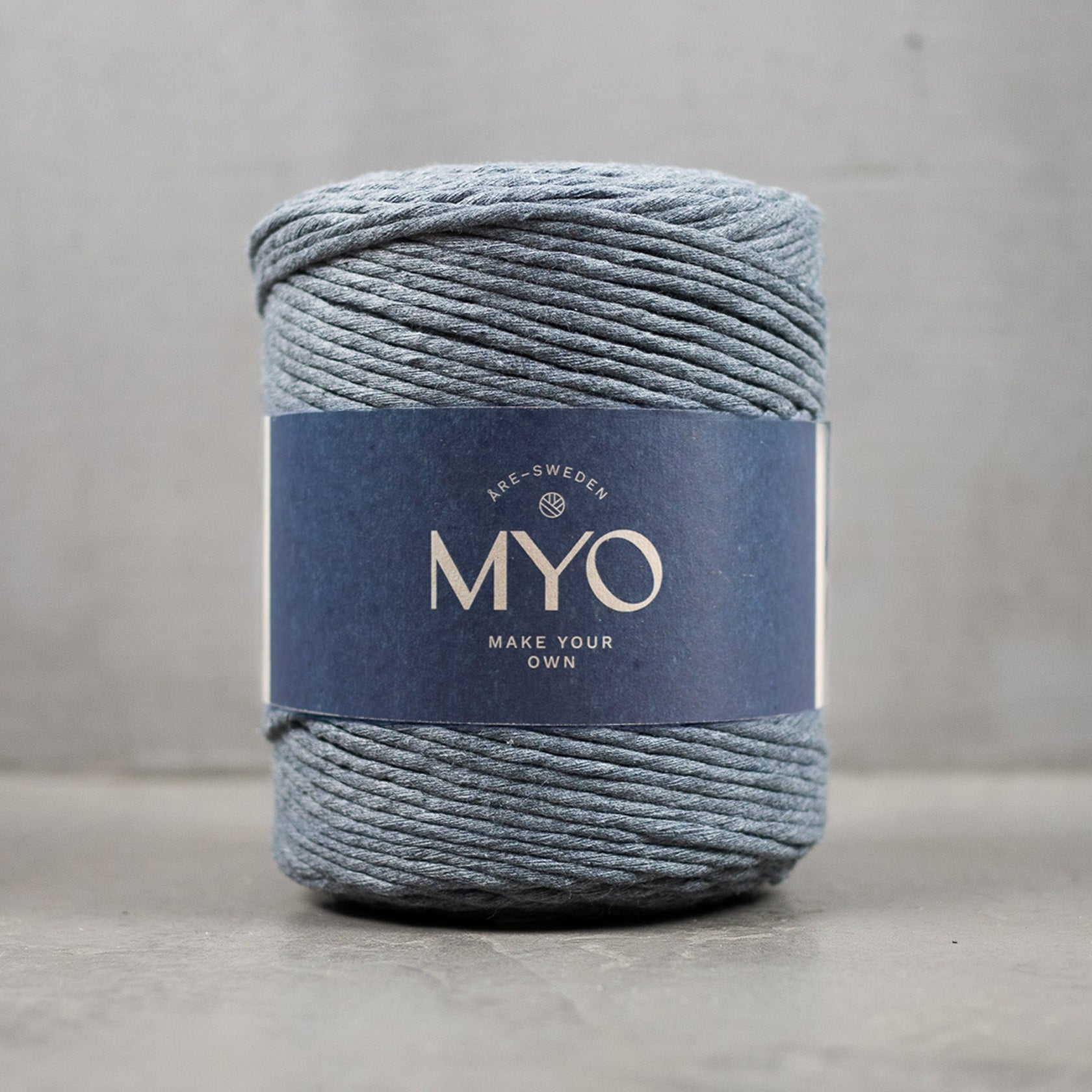 EKO Macramé Single Twisted 4mm | 700g | Garn för makramé – MYO Make Your Own