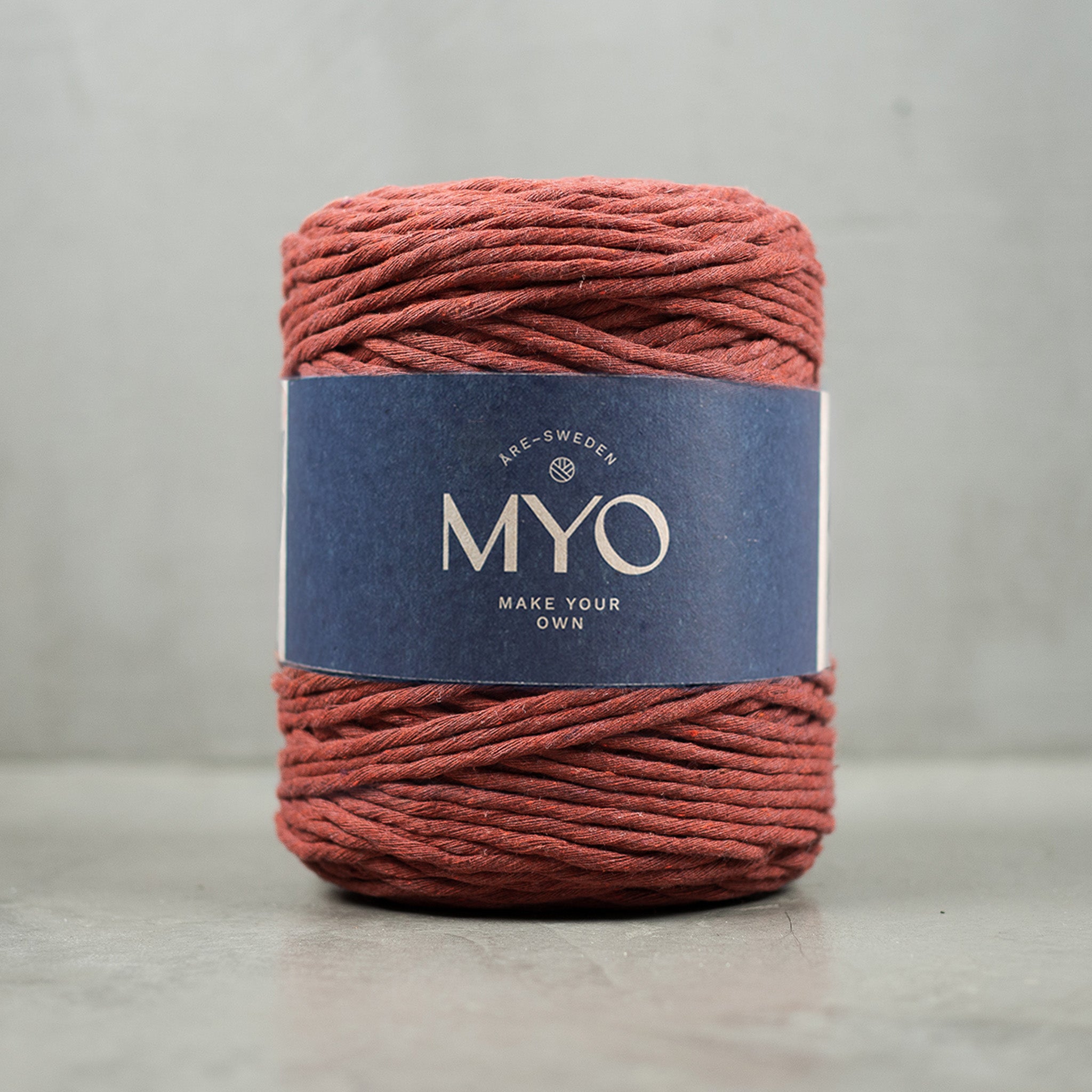 EKO Macramé Single Twisted 4mm | 700g | Garn för makramé – MYO Make Your Own
